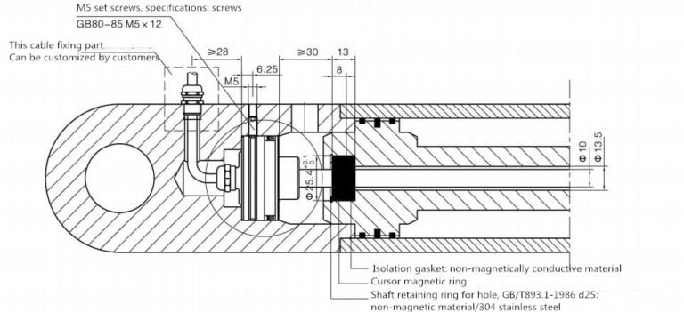 Hydraulic Cylinder Position Sensor|Magneto-strictive Tech